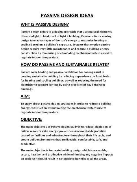 Passive Design Pdf