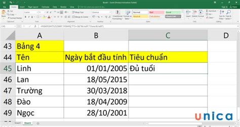 Cách Dùng Hàm Datedif Trong Excel Tính Khoảng Thời Gian