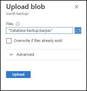 Azure Create And Import A Bacpac File For Upload Aryza Australia