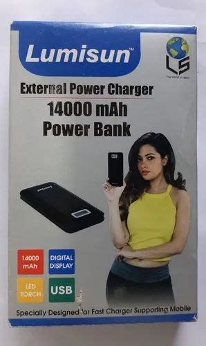 India White Power Bank 14000mah Capacity 10000 20000 Mah Battery