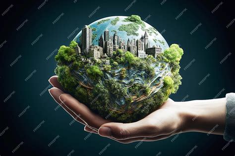 premium ai image ai generative image save the planet concept