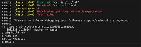 Zig Build Your Own Shell Stage The Type Builtin Executable Challenges Codecrafters