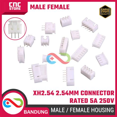 Jual Xh254 Connector Straight Pin Socket 2p 3p 4p 5p 6p 7p 254mm Male
