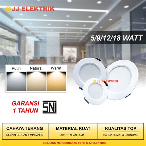 Jual Lampu Downlight Led Watt Lampu Panel Led Inbow W W W W Garansi Shopee