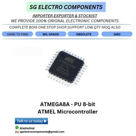 atmega8a pu 8 bit microcontroller at ₹ 105 piece at89c51