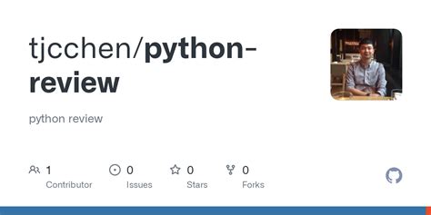 Github Tjcchenpython Review Python Review
