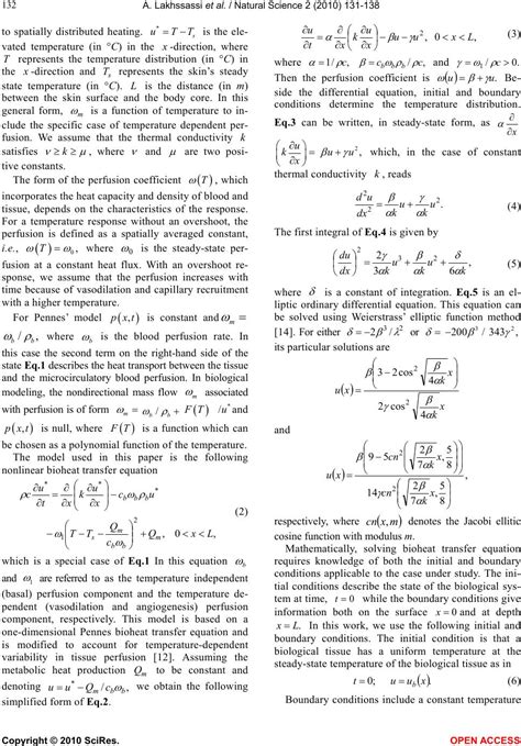 Investigation Of Nonlinear Temperature Distribution In Biological Tissues By Using Bioheat