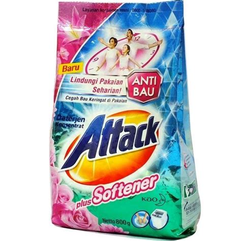 Jual Attack Softener Detergen Plus Softener 800 Gr Shopee Indonesia
