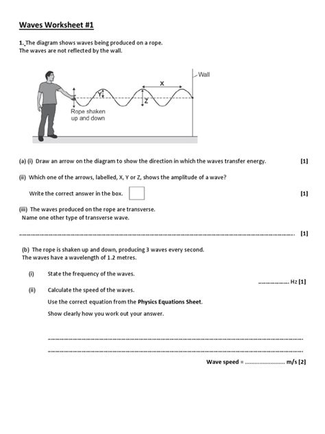 Waves Questions For 10 Igcse Physics Formal Exams Pdf Electromagnetic Radiation Radio