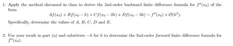 Solved Apply The Method Discussed In Class To Derive The Chegg
