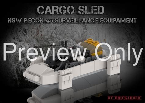 Lego Moc Lego Polaris Snowmobile And Cargo Sled Us Special Operations Forces Sof By Darcanj