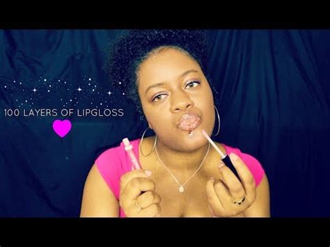 ASMR 100 LAYERS OF LIPGLOSS (custom video)