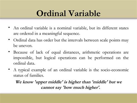 Types Of Variables Ppt