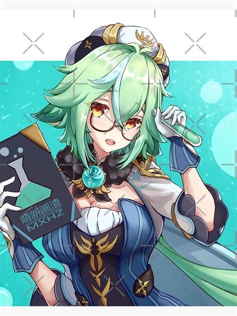 Sucrose Genshin Impact Mondstadt Anemo Vision Poster By Shopdokidoki