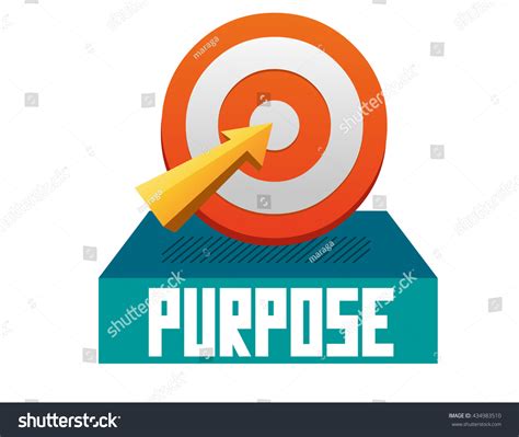Purpose Graphic Flat Vector Illustration Stock Vector Royalty Free