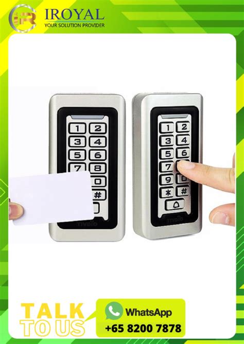 Double Leaf Door Keypad Rfid Access Control System Proximity Card Standalone 2000 Users