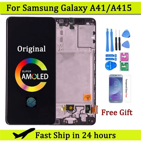 Original LCD Für Samsung Galaxy A41 A415 Display Touchscreen Digitizer ...