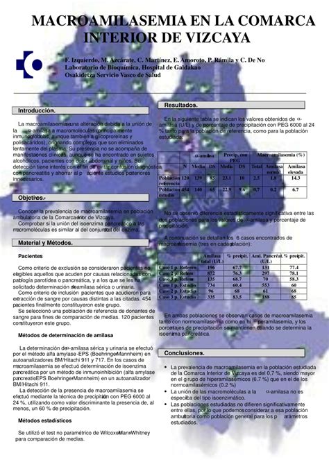 Pdf Macroamilasemia En La Comarca Interior De Vizcaya