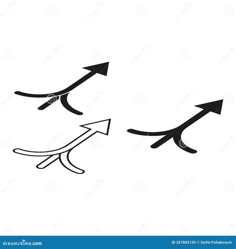 Branching Arrow Icons Multiple Direction Symbol Bold Black Shape Branching Arrow Icons Multiple Direction Symbol Bold Black Shape