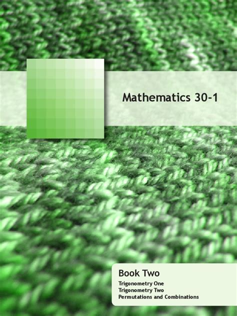 Math30 1 Workbook Two Pdf Trigonometry Trigonometric Functions