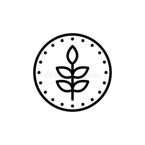 Fibre Icon Set High Fibre Food Rich Vector Symbol In A Black Filled