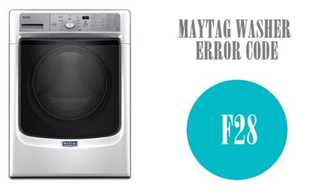 Maytag Washer F Error Code WasherErrorCodes