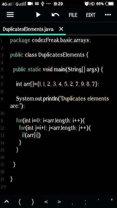 Program To Print Duplicate Elements Of An Array In Java Shorts Youtube