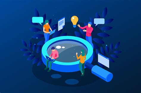 아이소메트릭 디지털 마케팅 전략 웹 배너 개념입니다 분석 데이터 구름과 투자 방문 페이지입니다 미디어 기술입니다 등측투영법에