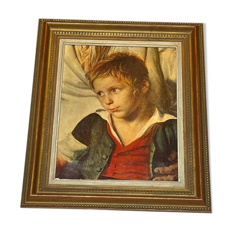 Tableau Portrait Denfant Vintage Selency