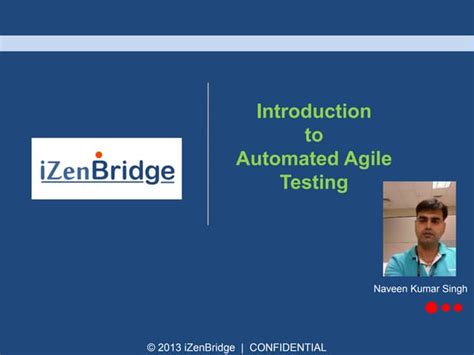 Automated Agile Testing Using Cucumber Pptx