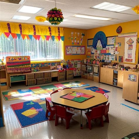 A Bilingual Classroom With Materials In Both Spanish And English