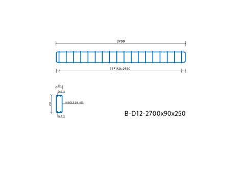 Lintel Reinforcement 2750 2700 X 90 X 250 Betonstaal Nl
