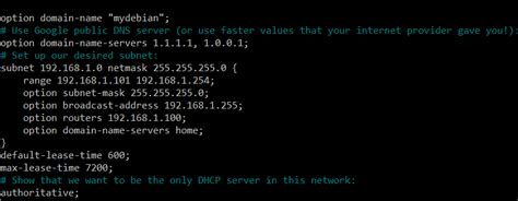 Can T Setup Isc Dhcp Server In Windows 10 Subsytem Running Debian