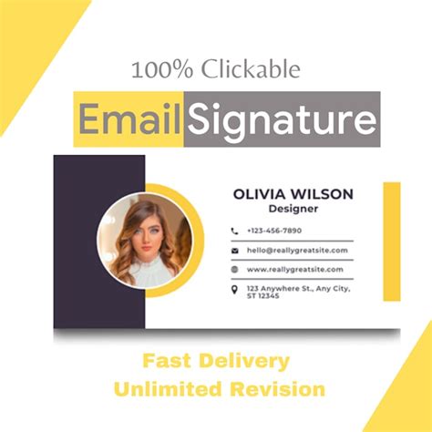 Create Custom Clickable Unique Html Email Signatures By Hamxadevx Fiverr