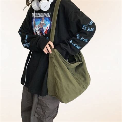Canvas Crossbody Bag Etsy