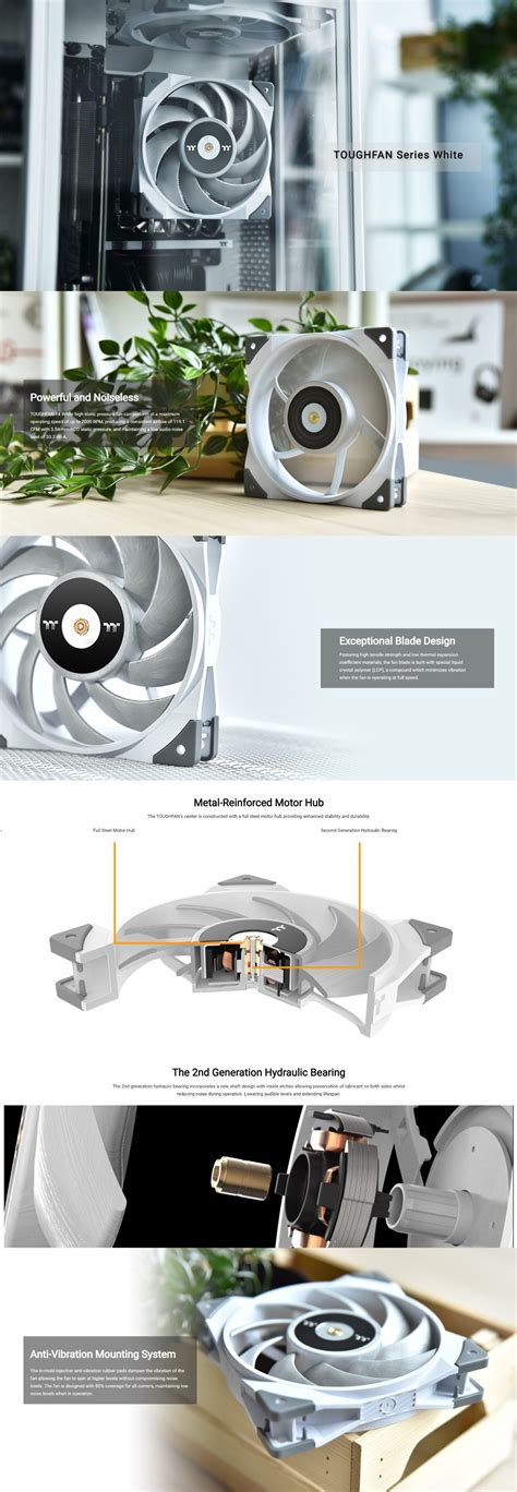 Thermaltake TOUGHFAN 14 PWM High Static Pressure (up to 2000RPM ...