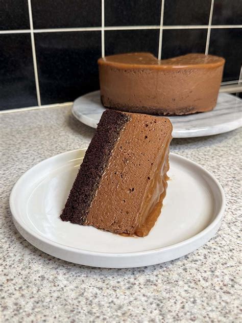 Salted Caramel Chocolate Mousse Cake Ash Baber