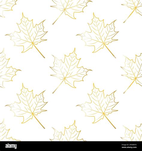 Fall Leaf Seamless Pattern Autumn Foliage Background For Your Design Wallpapers Pattern Fills