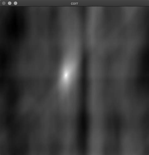 C Cross Correlation Of 2 Shifted Images With Opencv Stack Overflow