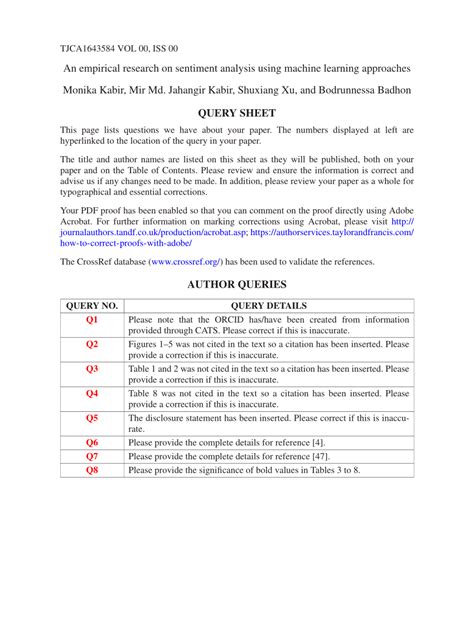 Pdf An Empirical Research On Sentiment Analysis Using Machine Learning Approaches