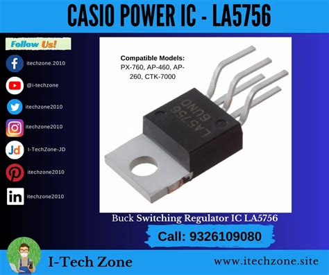 La5756 Buck Switching Regulator Ic For Casio Px 760 Ap 460 Ap 260