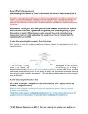 Lab 6 Part II Finshed PDF Pdf Lab 6 Part II Assignment Developing Biochemical Tools To Examine
