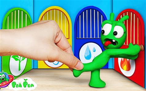 搞笑定格动画：水火空气地球四元素酒店，小绿能挑战成功吗？ 儿童动画77 儿童动画77 哔哩哔哩视频