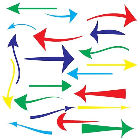 Premium Vector Arrow Icon Direction Icon Hand Drawn Arrow Set