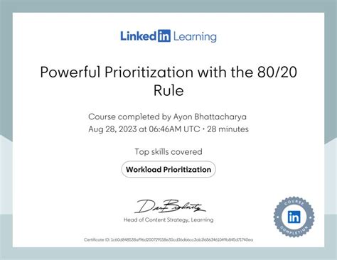 Ayon Bhattacharya On Linkedin Certificate Of Completion