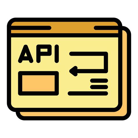 Web Api Icon Vector Flat 28141666 Vector Art At Vecteezy