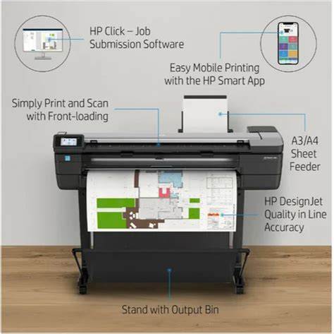 Hp Designjet T830 36 In Multifunction Wifi Plotter Printer 36 A0