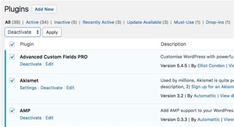 How To Disable Plugins When You Cant Access Wordpress Admin Cinch Web Services