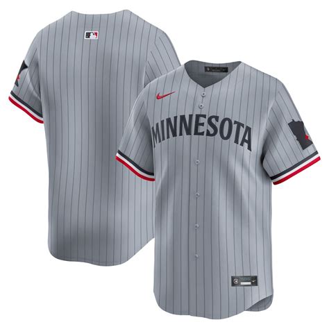Mens Minnesota Twins Nike Gray Road Limited Jersey