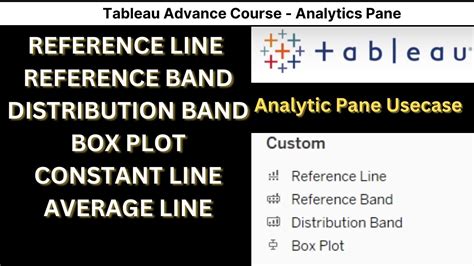 Reference Line Band And Box Plot In Tableau Video 7 Tableau Advance Course Allaboutdata